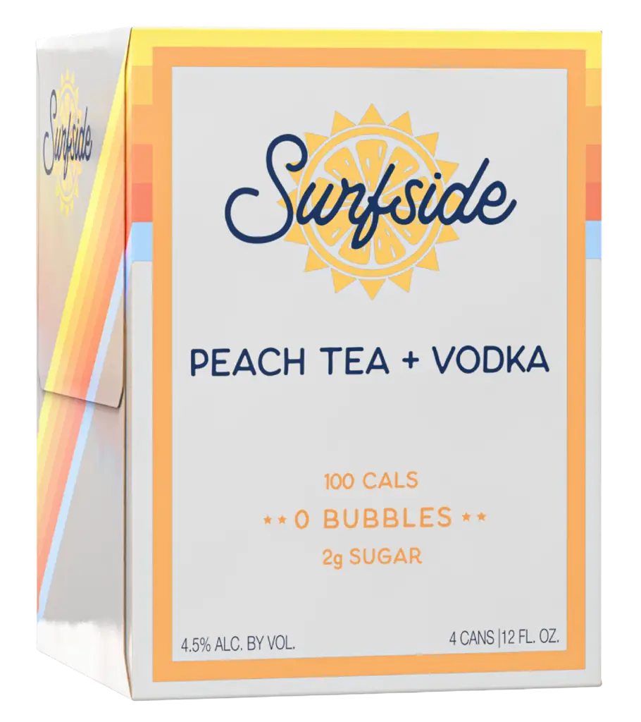 Surfside Peach Tea + Vodka 4 Pack - Irresistible Flavor